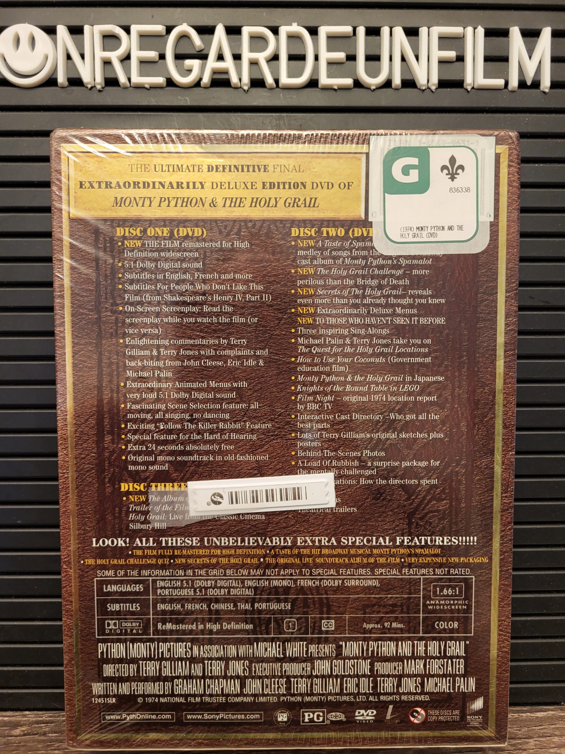 Monty Python : Sacré Graal ! / Monty Python and the Holy Grail (1975) – Boutique Ciné-Dvd