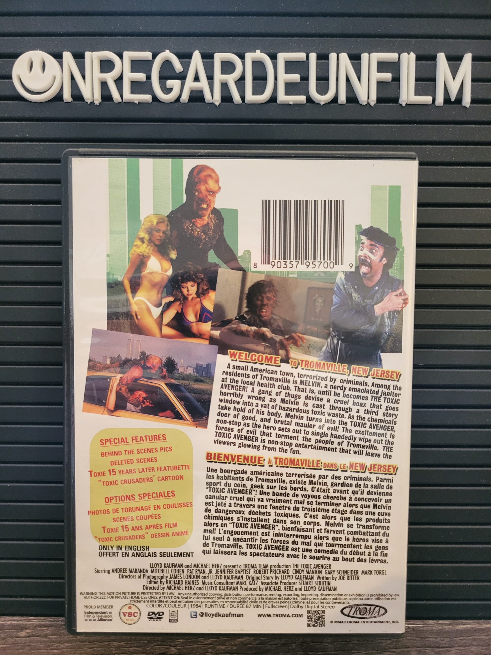 Toxic le Ravageur / The Toxic Avenger (1984) – Boutique Ciné-Dvd