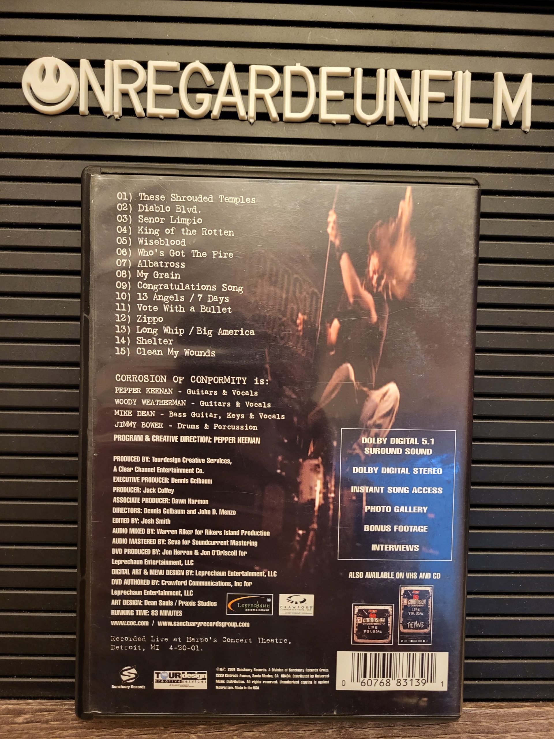 Corrosion of Conformity: Live Volume (2001) – Boutique Ciné-Dvd