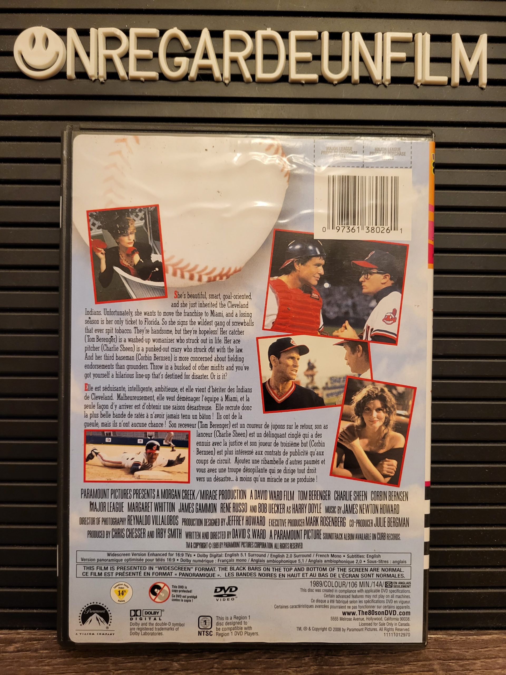 Ligue majeure / Major League (1989) – Boutique Ciné-Dvd