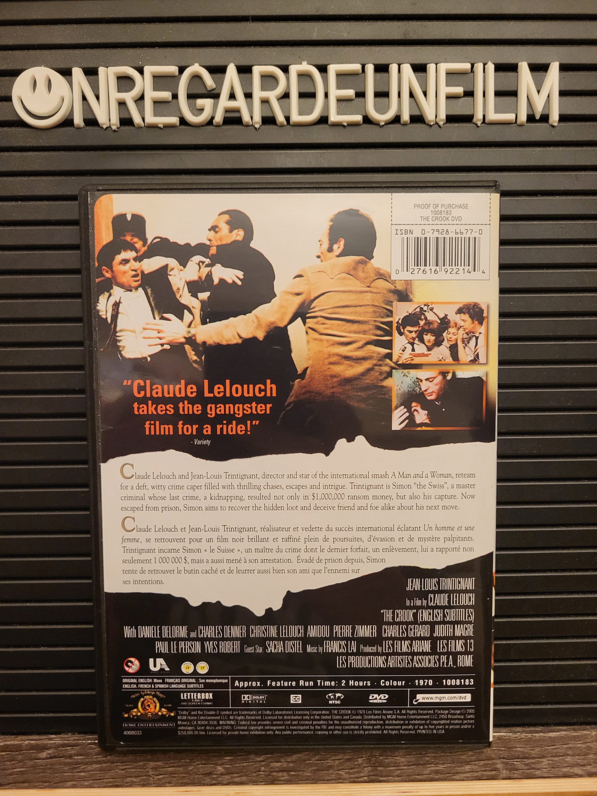 Le Voyou / The Crook (1970) – Boutique Ciné-Dvd