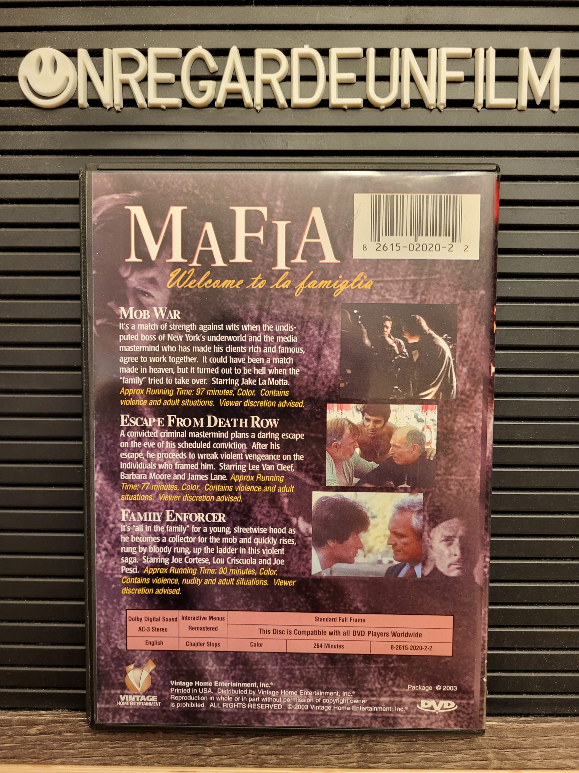 MAFIA. WELCOME TO LA FAMIGLIA Mob War (1989) & Escape From Death Row (1973) & Family Enforcer ...