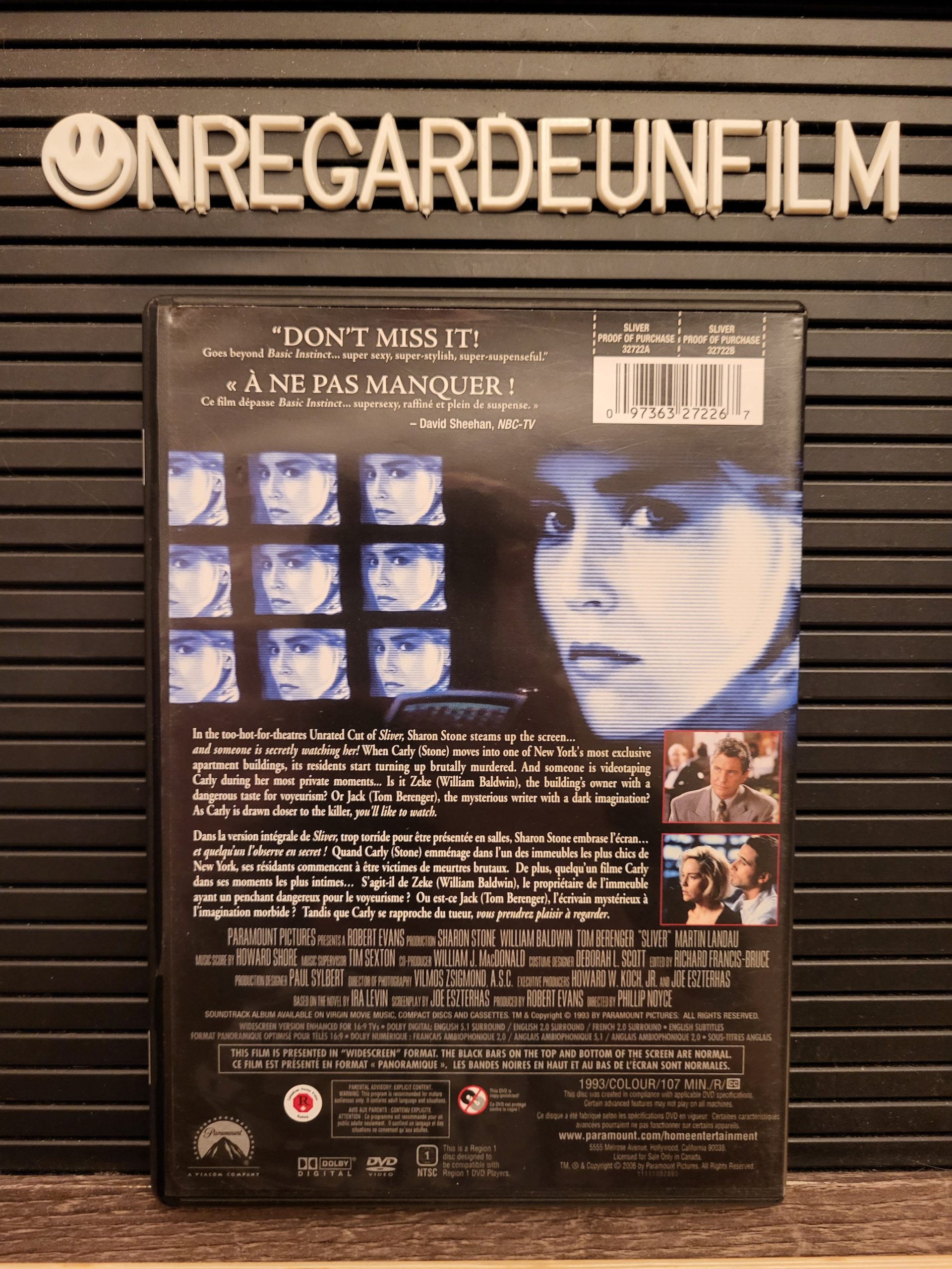 Sliver / Sliver (1993) - Boutique Ciné-Dvd