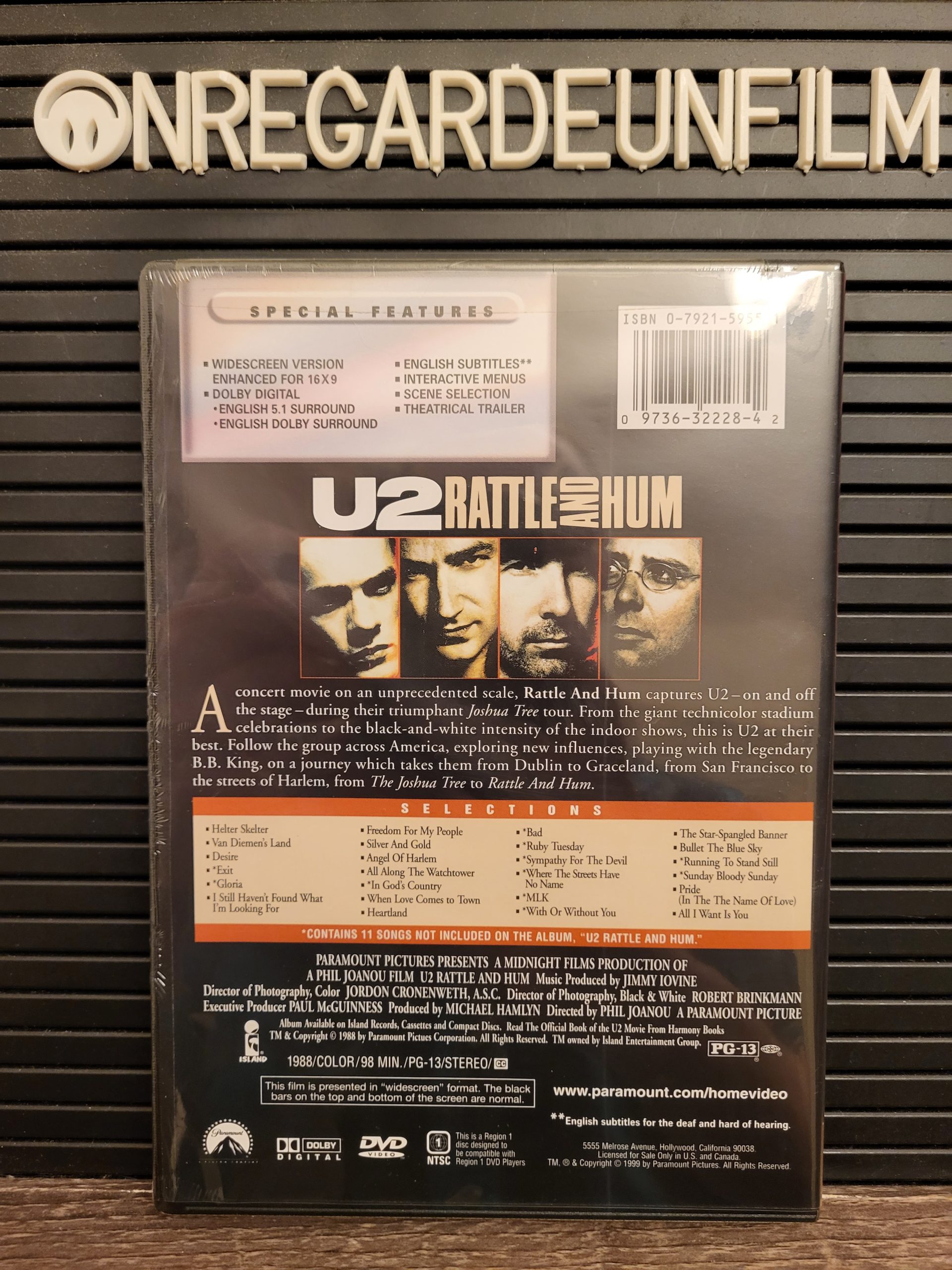 U2. Rattle and Hum (1988) – Boutique Ciné-Dvd