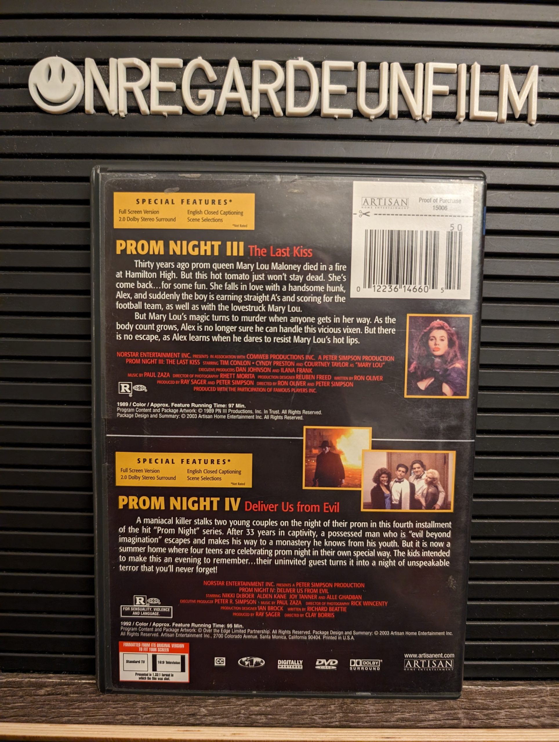 Prom Night III: The Last Kiss (1990) & Prom Night IV: Deliver Us from ...